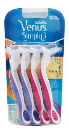 Aparelho De Depilar Gillette Venus Simply C/4 Unidades | App Pharma