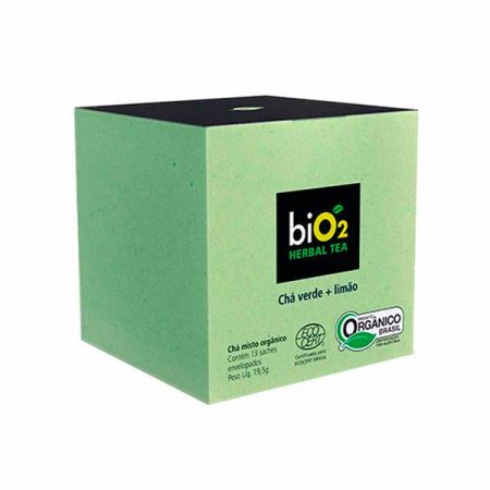 Chá Verde + Limão Herbal Tea Bio2 19,5g | App Pharma