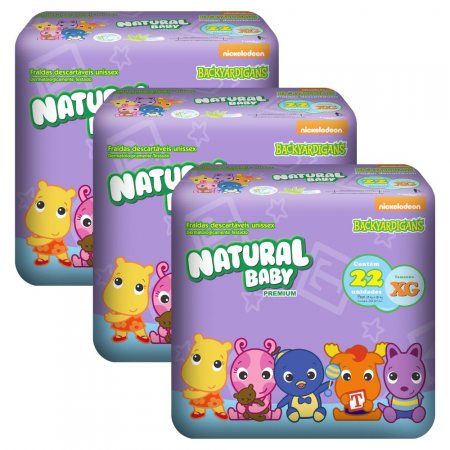 Kit 3 Pacotes Fralda Backyardigans Xg 22 Un. | App Pharma