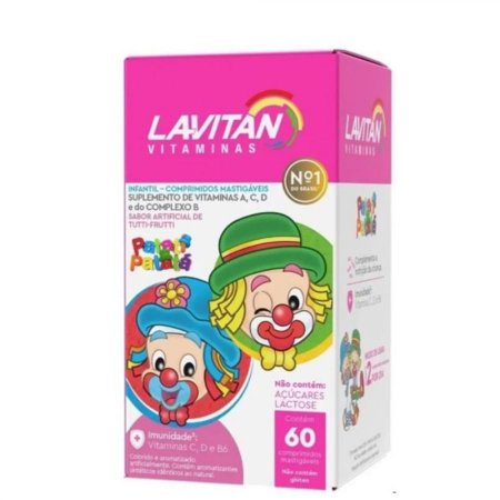 Lavitan patati patata sabor tutti-frutti 60 comprimidos | App Pharma