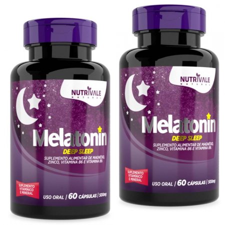 KIT 2X Melatonin Deep Sleep 60 cápsulas - Nutrivale | App Pharma