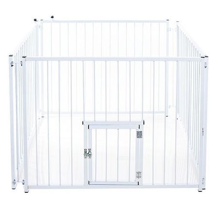 Canil para Cães com Portinha Branco NF Pet | App Pharma