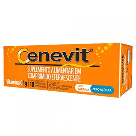 Vitamina C Efervecentes 1g 10cpr Zero Açucar - CENEVIT | App Pharma